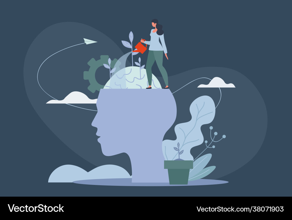 Personal growth self-improvement Royalty Free Vector Image