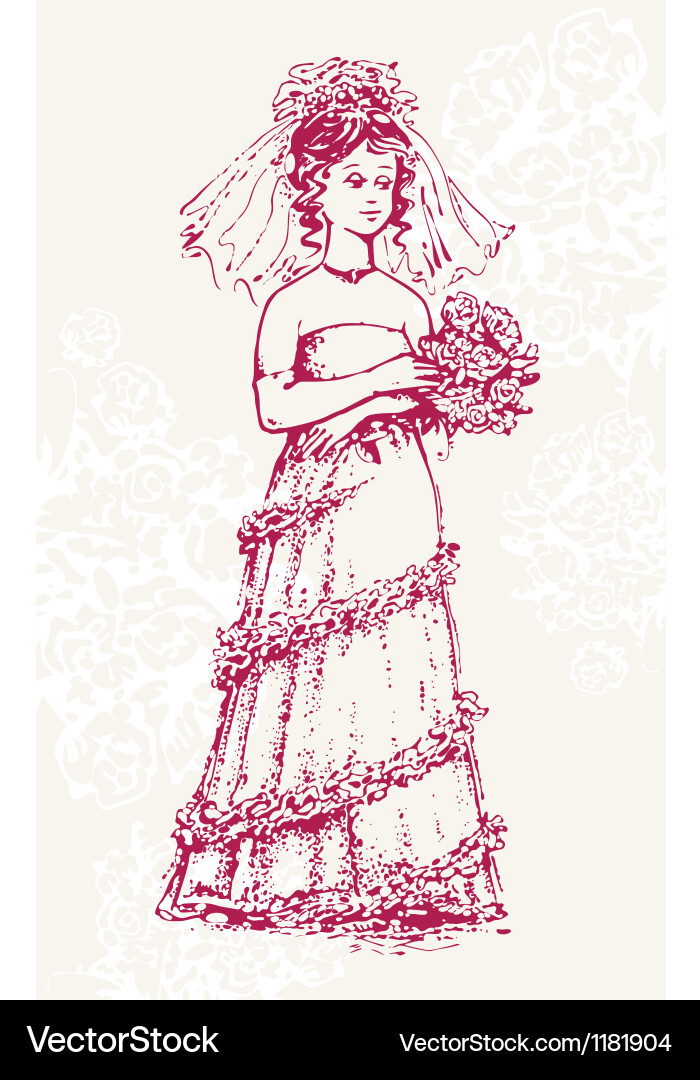 Bride Royalty Free Vector Image - VectorStock