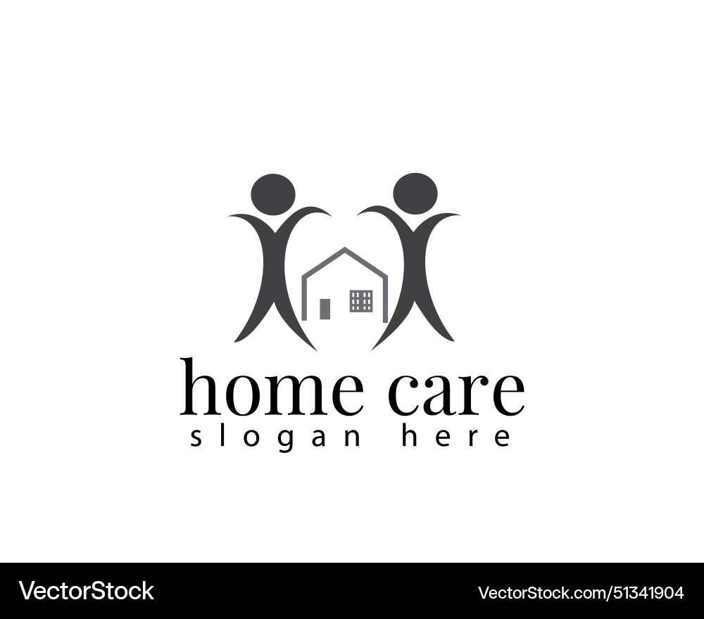 Home care logo Royalty Free Vector Image - VectorStock