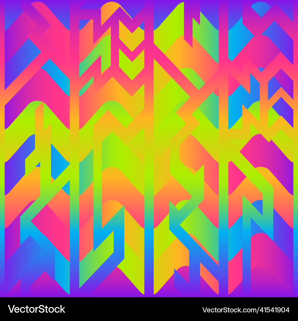 Rainbow mosaic seamless texture Royalty Free Vector Image