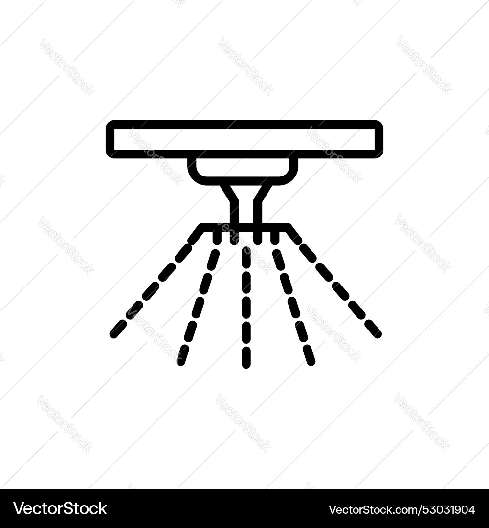 Sprinkler icon isolated on white background Vector Image