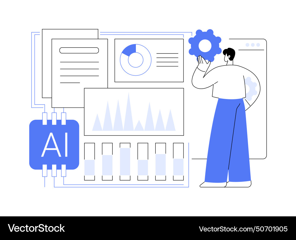 Ai-enhanced compliance and regulatory reporting Vector Image