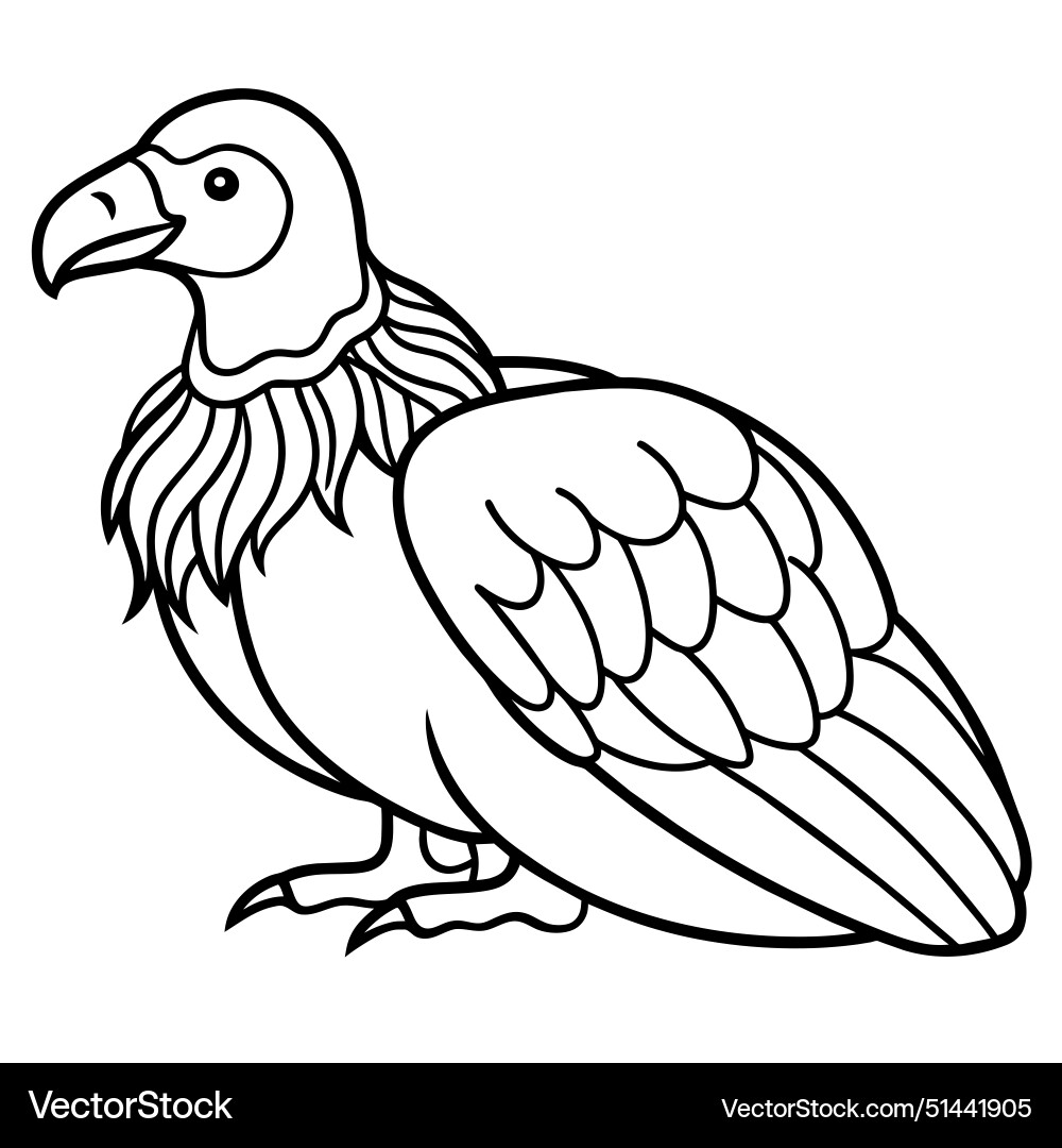 Andean condor bird lies icon Royalty Free Vector Image