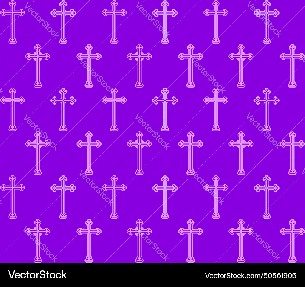 Gothic christian cross seamless pattern background