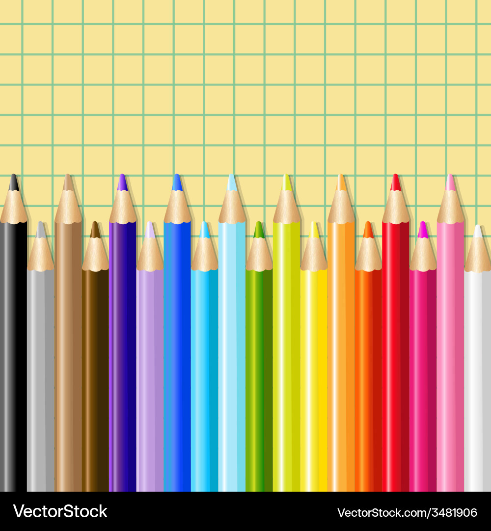 Color pencils Royalty Free Vector Image - VectorStock