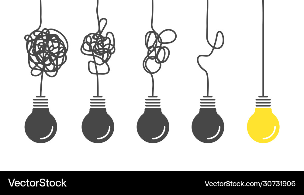 From complex to simple simplification Royalty Free Vector