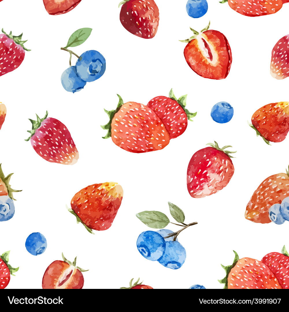 Berry pattern Royalty Free Vector Image - VectorStock