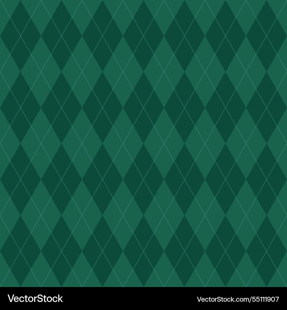 Dark Green Rhombus Pattern Royalty Free Vector Image
