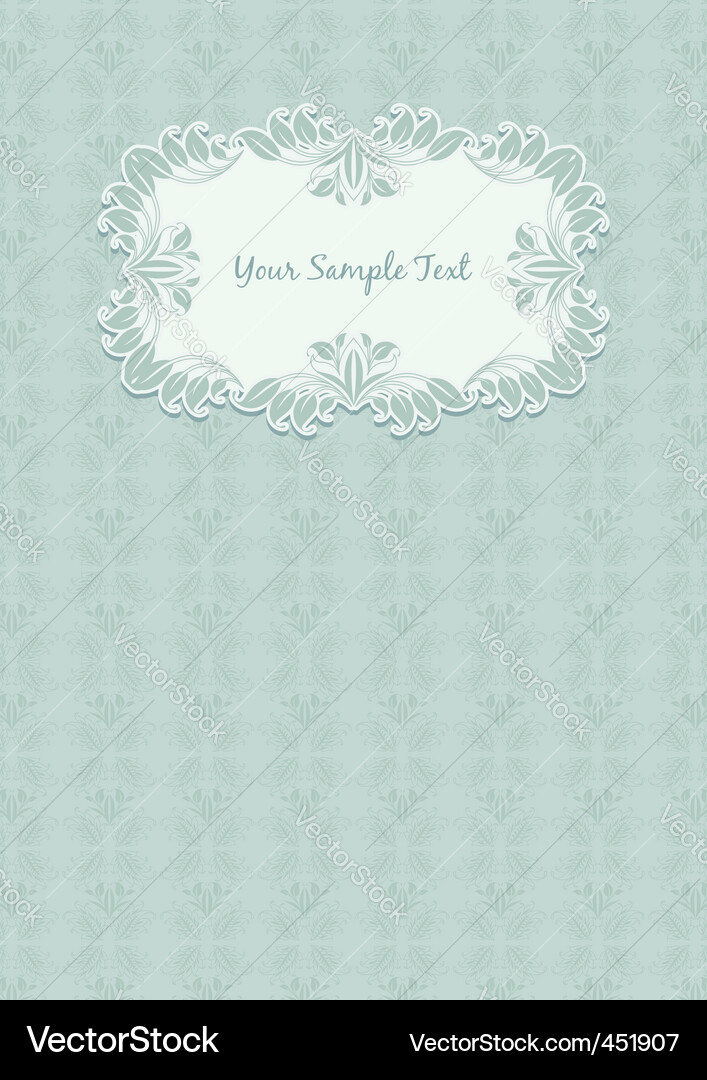 Floral pattern and frame Royalty Free Vector Image