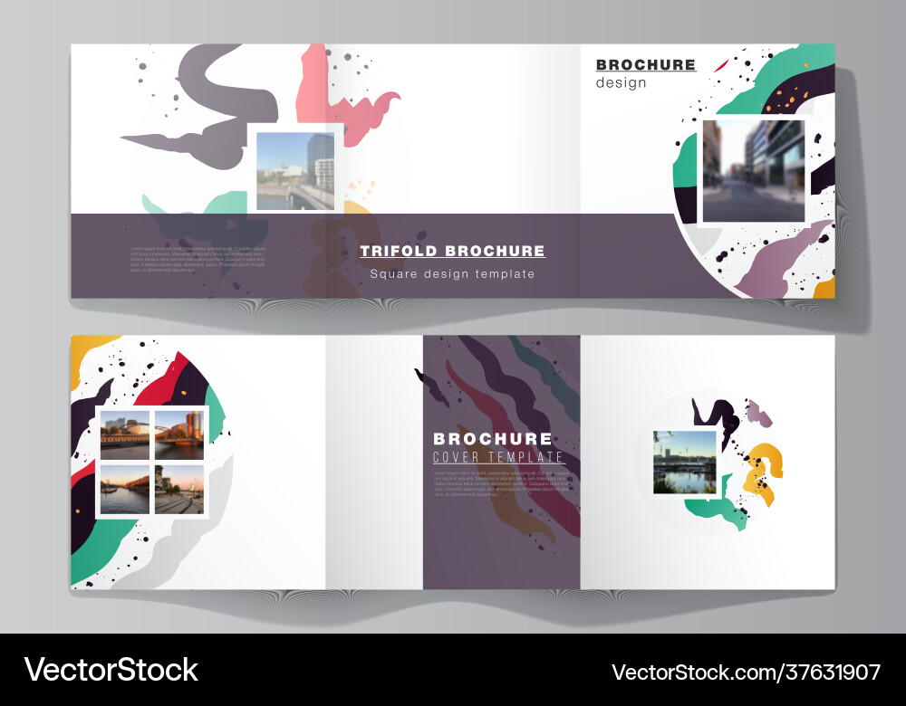 Layout square format covers design Royalty Free Vector Image