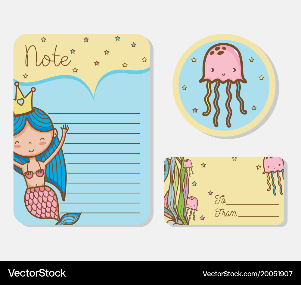 Mermaids printable sheet Royalty Free Vector Image