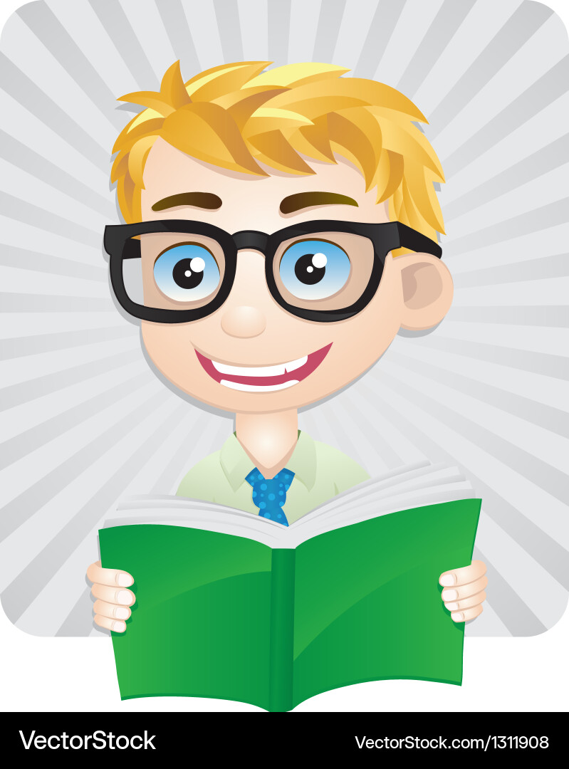 Cheerful Boys Studying Royalty Free Vector Image