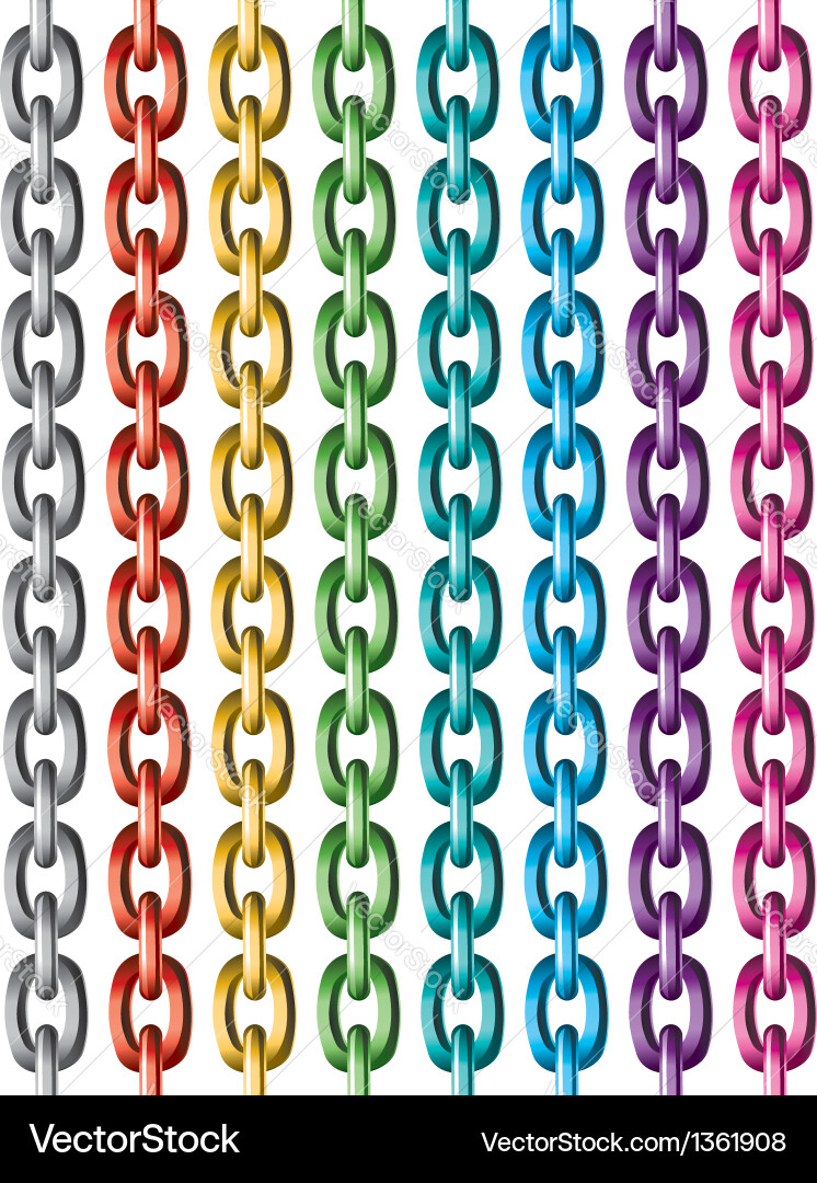 Metal chains Royalty Free Vector Image - VectorStock