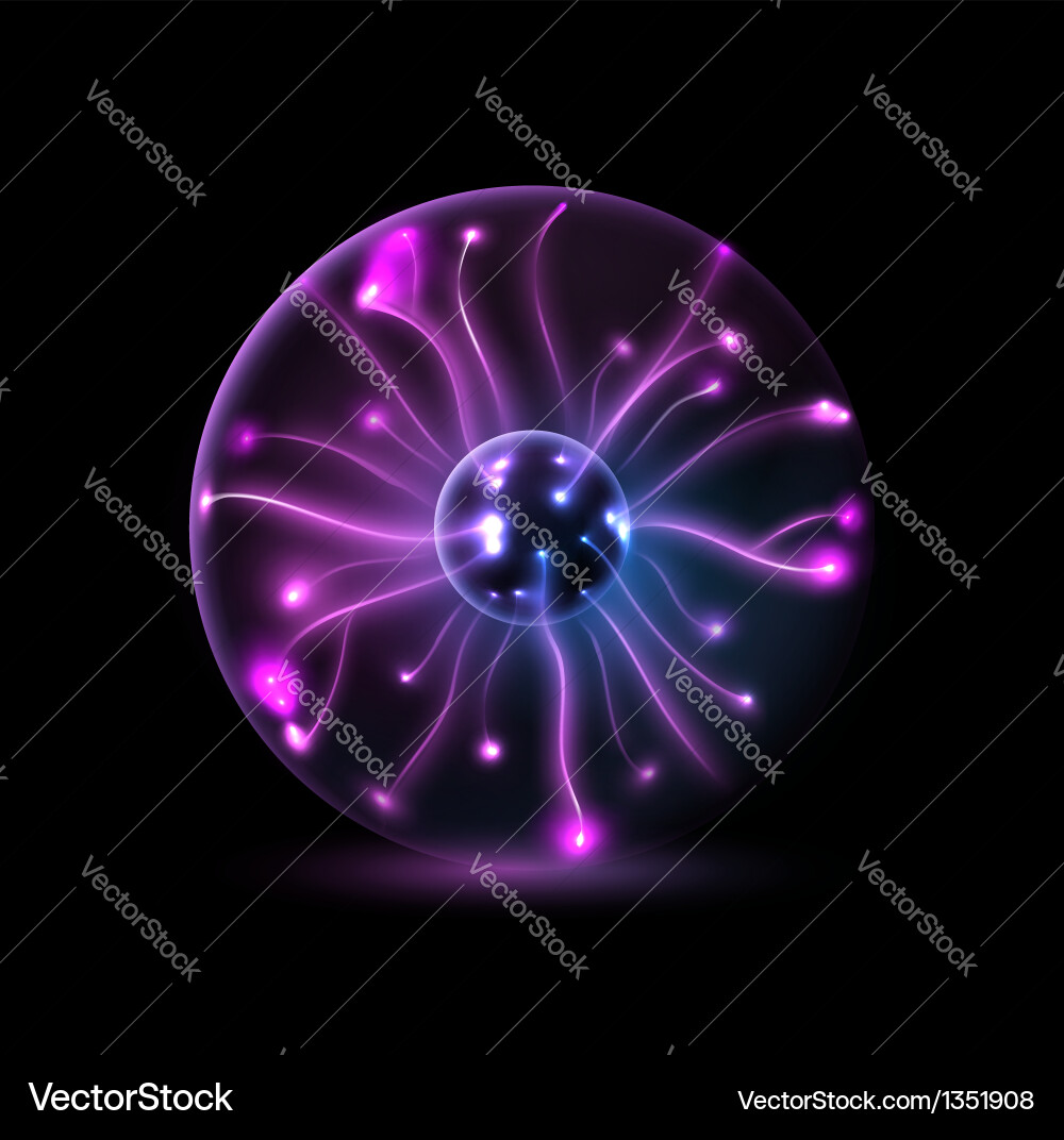 Plasma sphere Royalty Free Vector Image - VectorStock