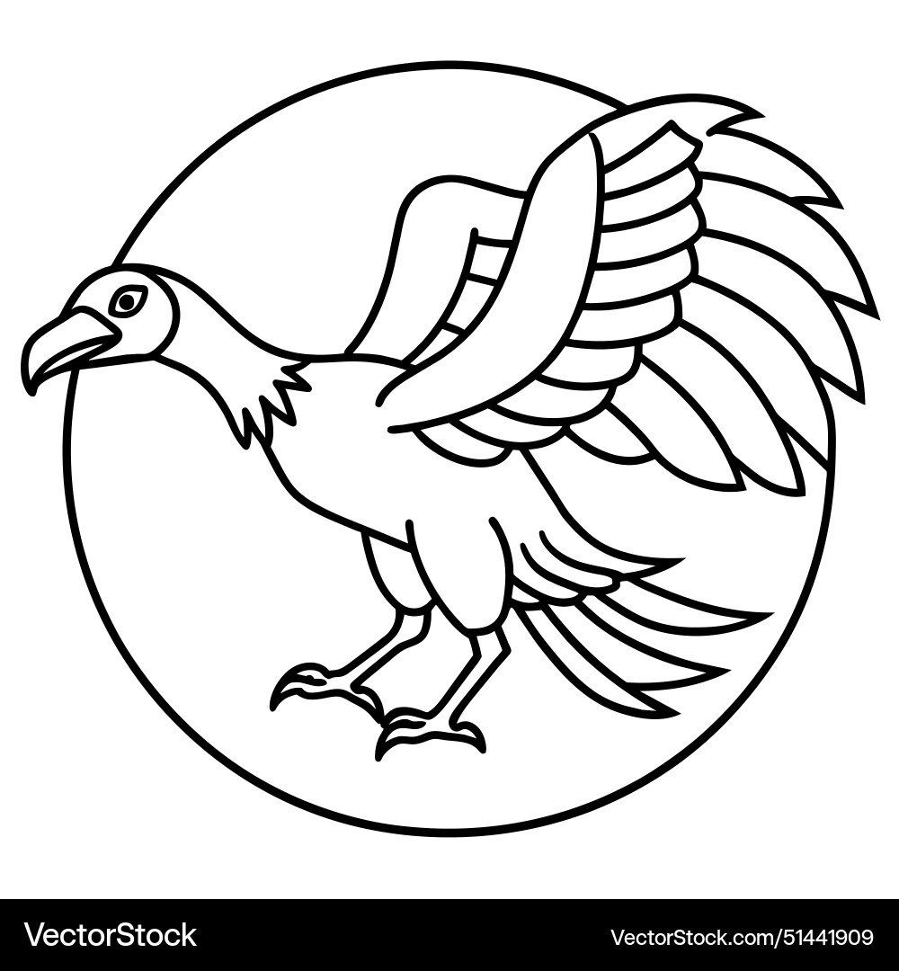 Andean condor bird runs icon Royalty Free Vector Image