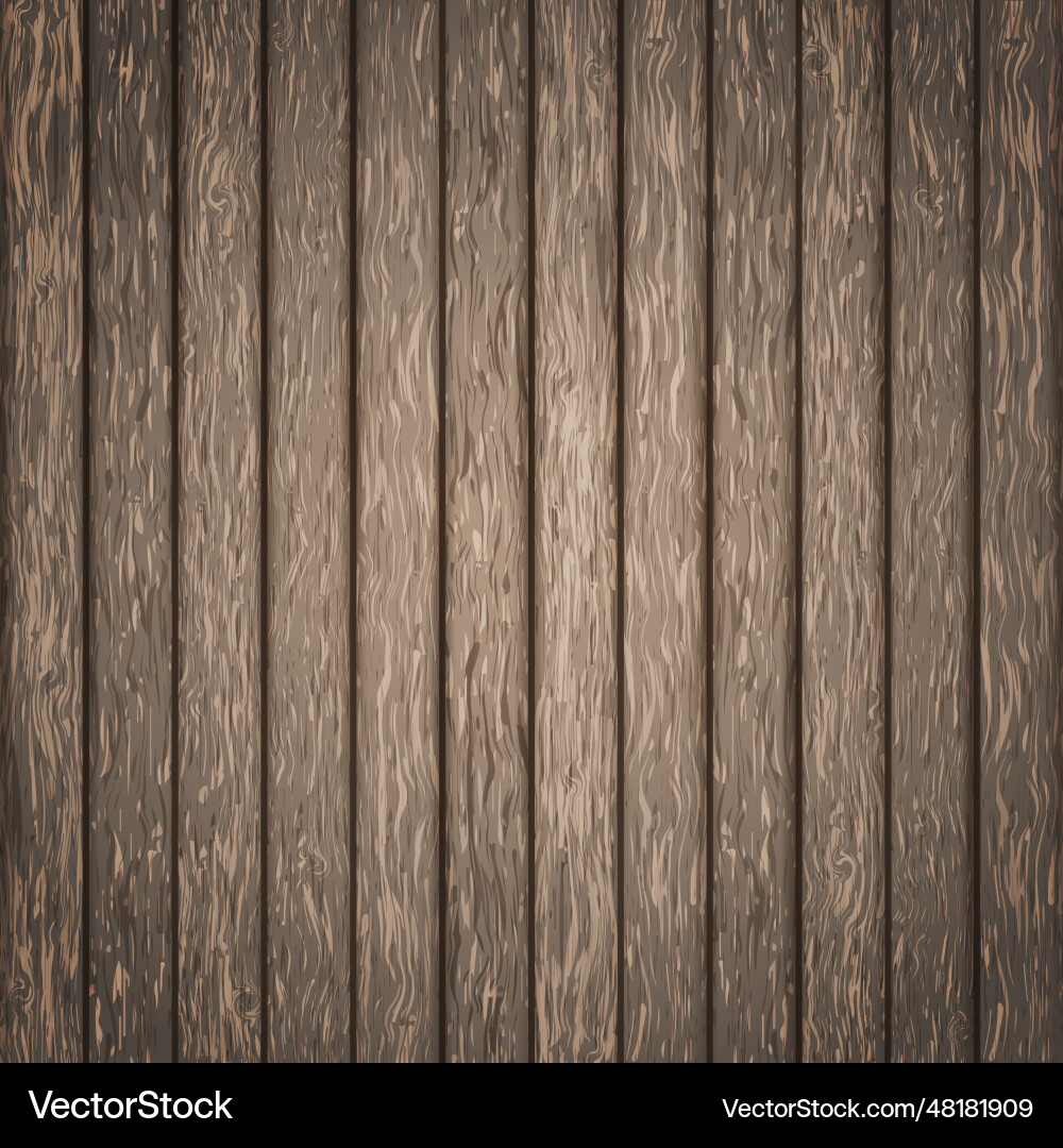 Background board dark brown wood Royalty Free Vector Image