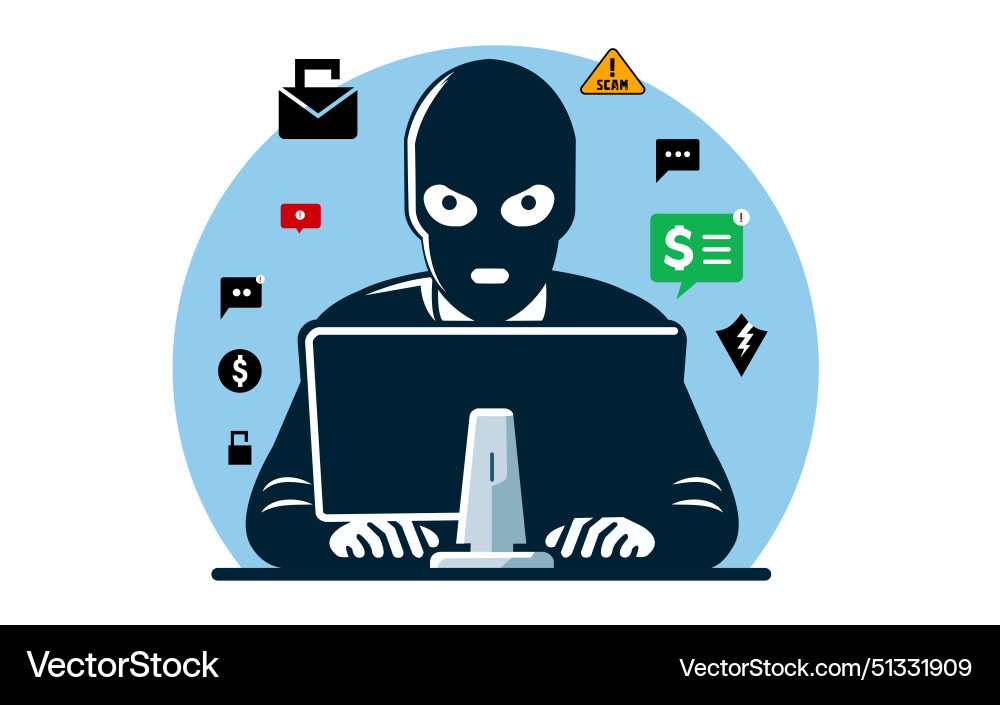 Marketing scam Royalty Free Vector Image - VectorStock