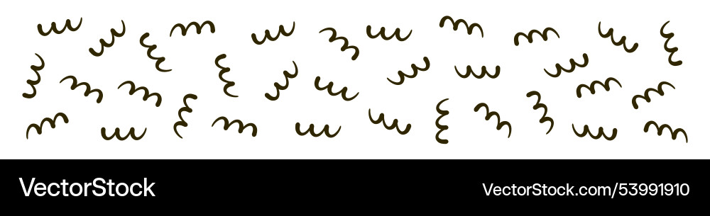 Fun and simple abstract pattern with squiggle Vector Image