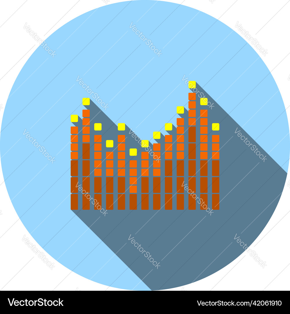 Graphic equalizer icon Royalty Free Vector Image