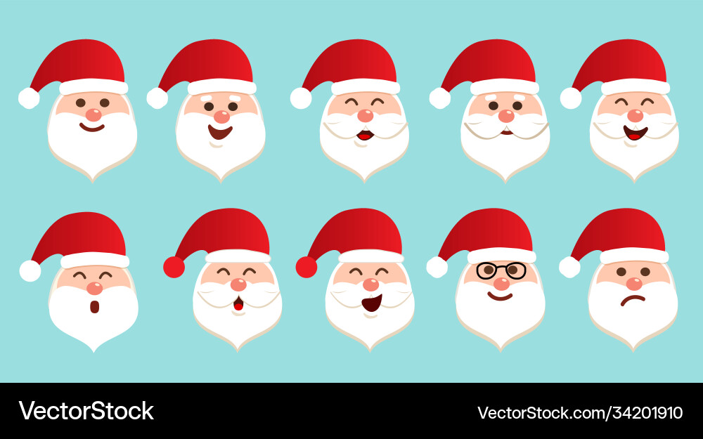 Sad Santa Face Vector Images (over 360)