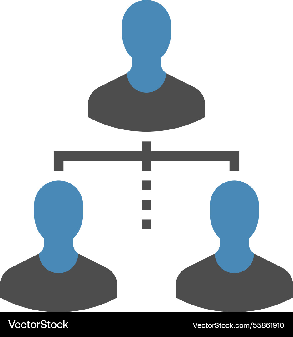 Mlm marketing flat web icon concept Royalty Free Vector