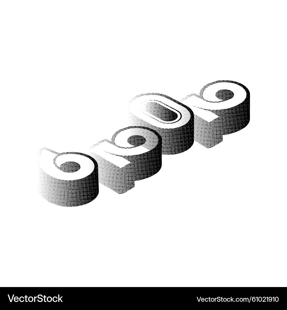 New Year 2026 Number Text Style – Royalty-Free Vector | VectorStock