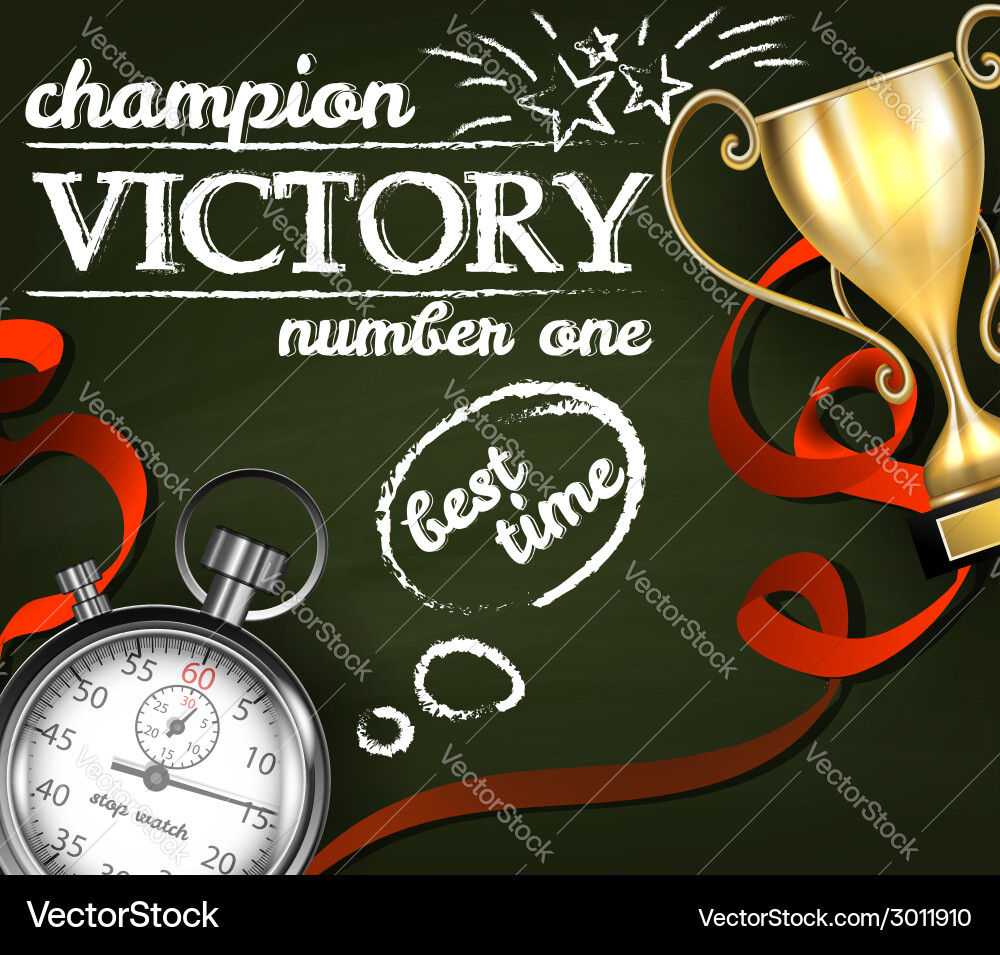 Victory background Royalty Free Vector Image - VectorStock