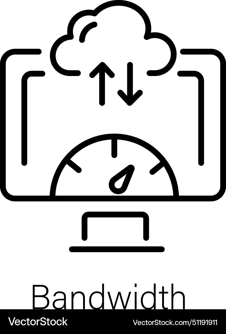 Bandwidth Royalty Free Vector Image - VectorStock