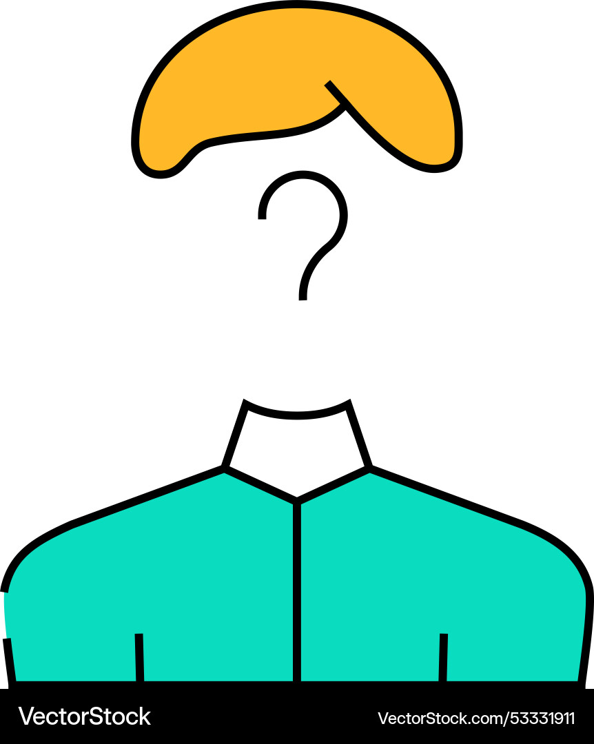 Data lack kyc icon color Royalty Free Vector Image