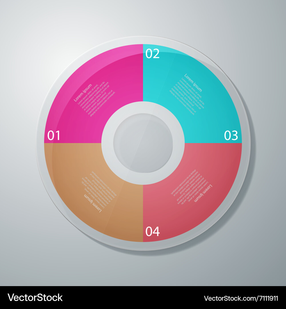 Infographics four options Royalty Free Vector Image