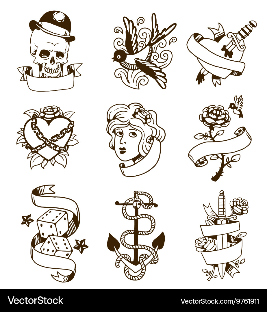 Classic Vintage Tattoos Afbeeldingen Over Vintage Tattoo – Blader In