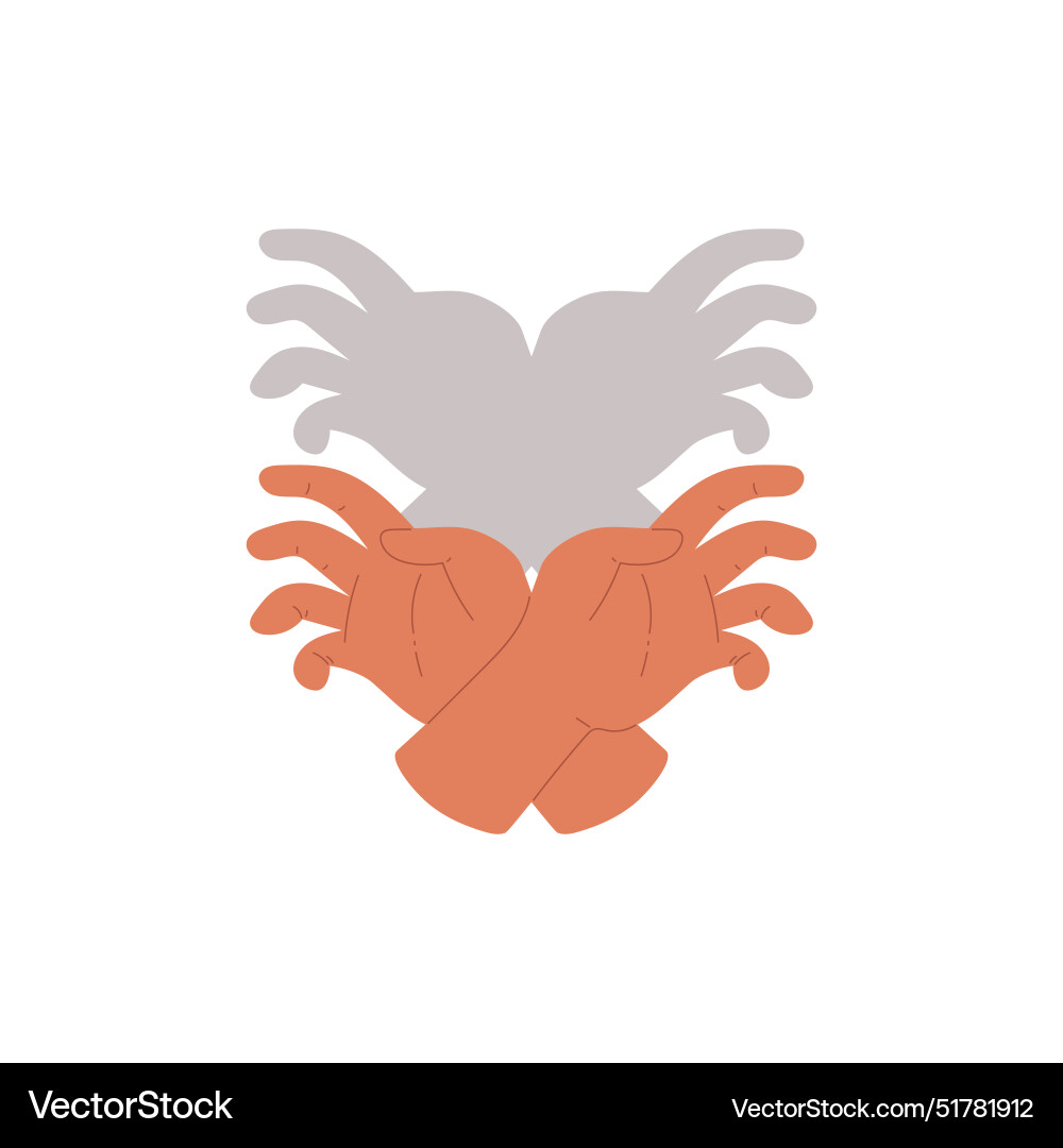 A crab formed Royalty Free Vector Image - VectorStock