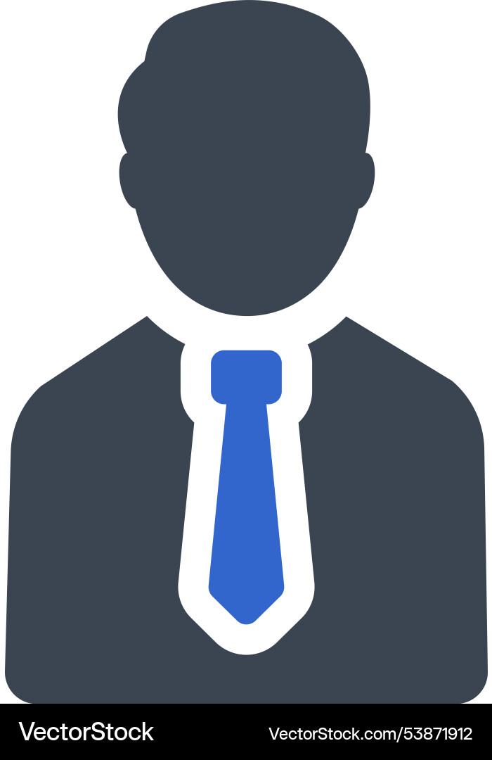 Bank officer icon Royalty Free Vector Image - VectorStock