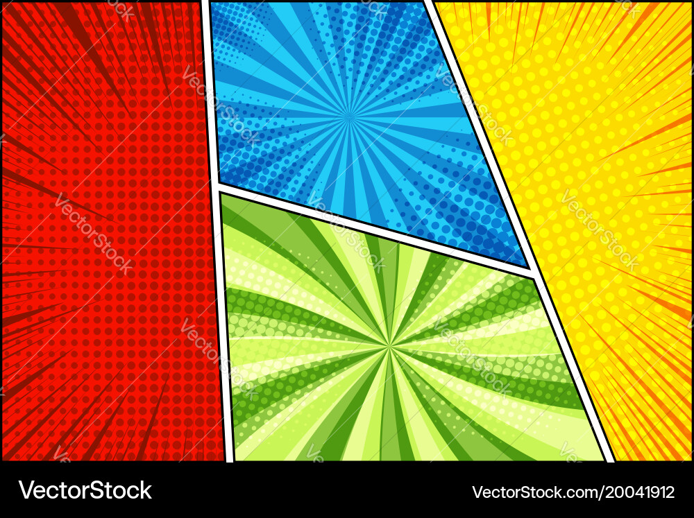 Comic book background Royalty Free Vector Image