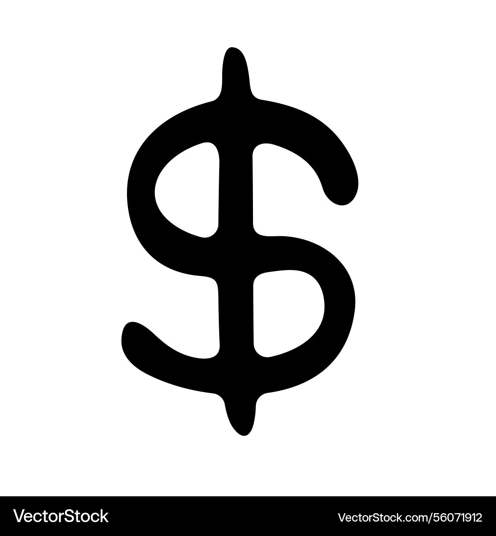 Dollar sign clip art Royalty Free Vector Image