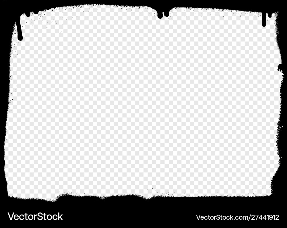 Graffiti frame on a transparent background Vector Image