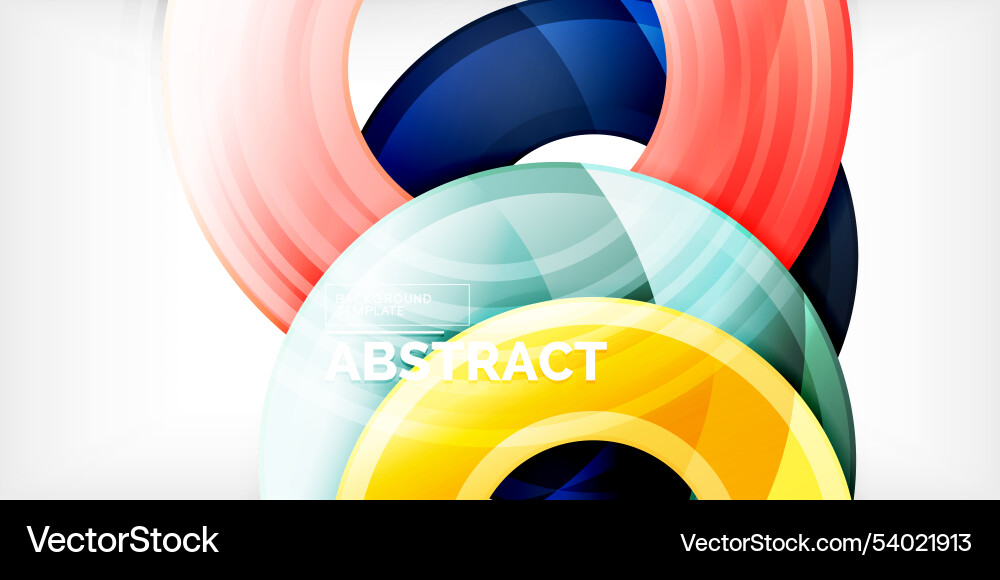 Circles round elements ring shapes premium Vector Image