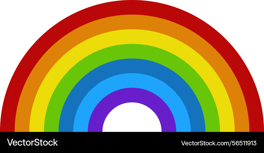 Colorful rainbow Royalty Free Vector Image - VectorStock