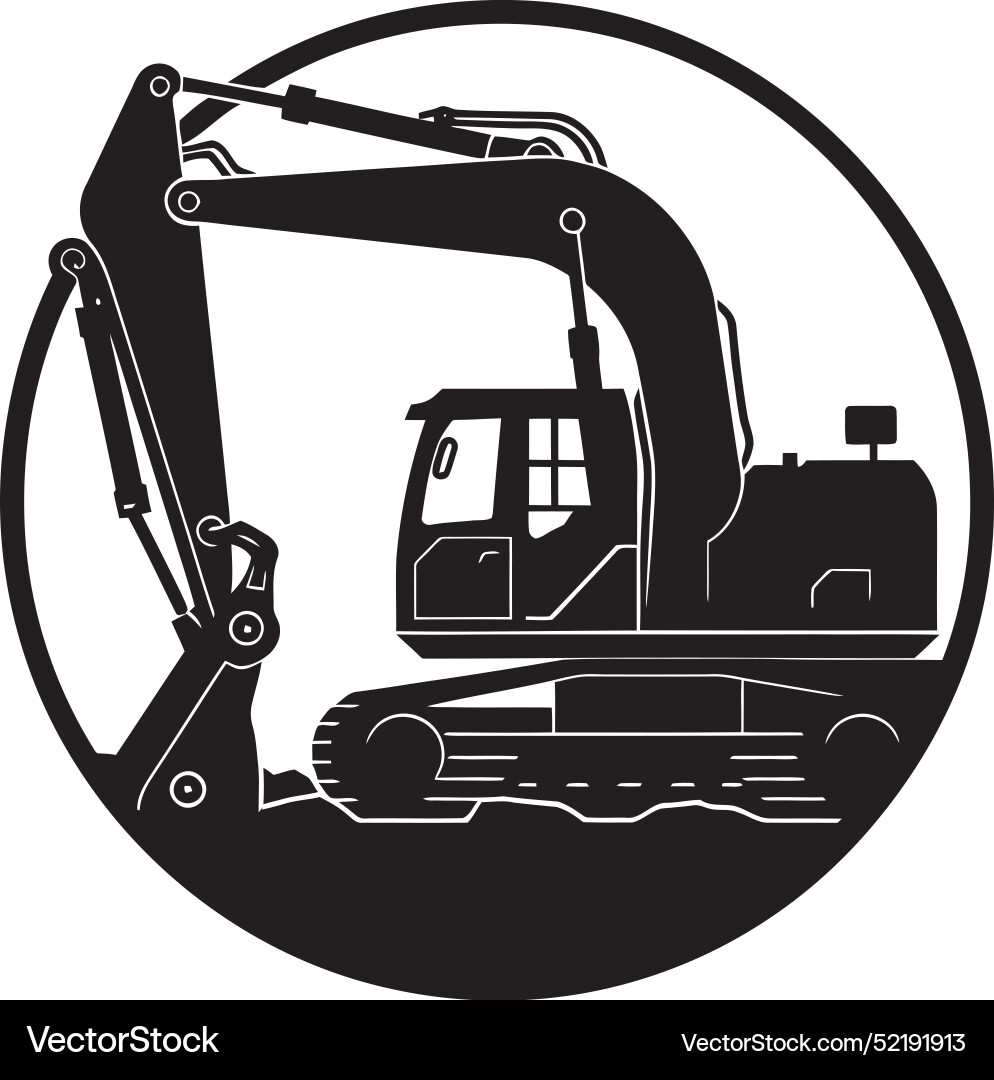Future of excavation automation Royalty Free Vector Image