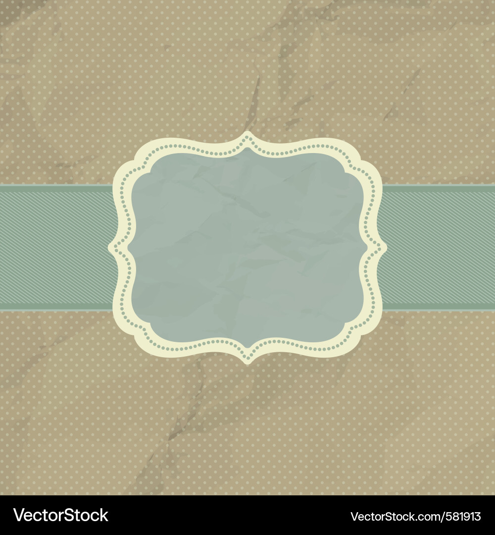 Vintage polka dot card Royalty Free Vector Image