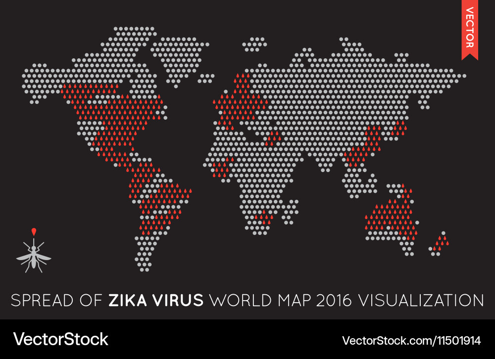 Flat world map infographic Royalty Free Vector Image