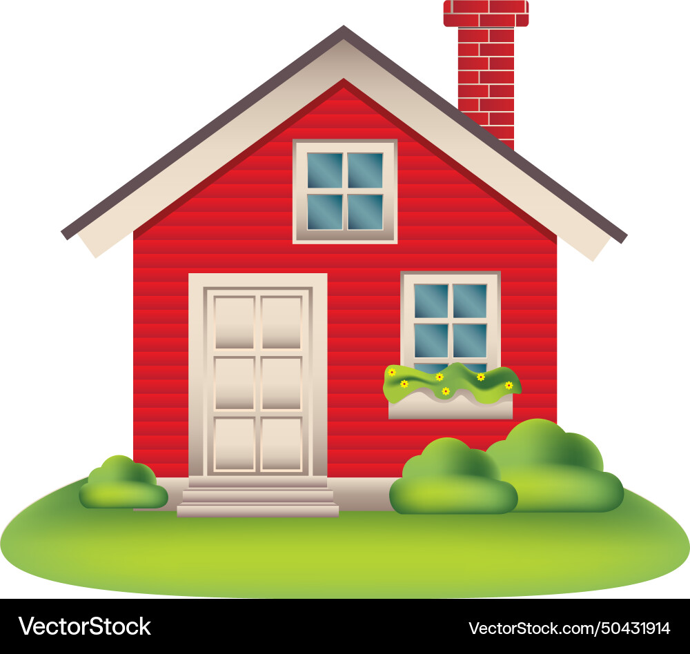 Isolated home Royalty Free Vector Image - VectorStock
