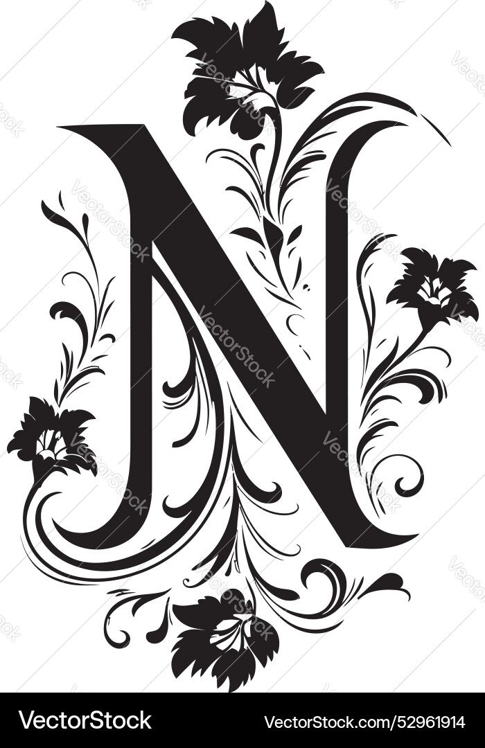 Nostalgic symphony vintage font n nimble patterns Vector Image