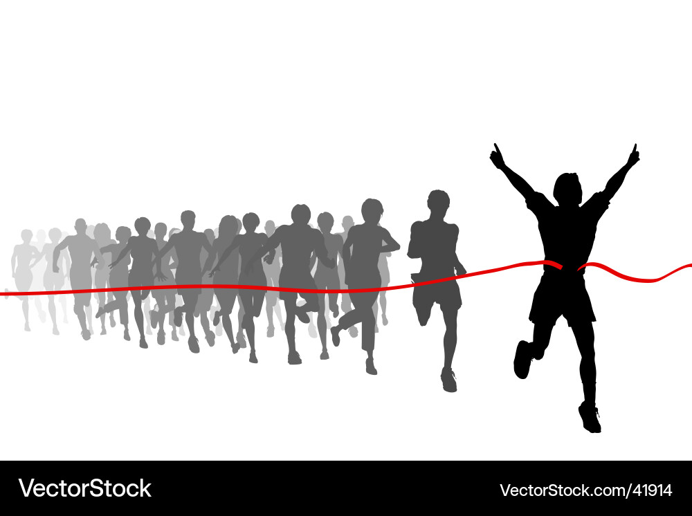 Race winner Royalty Free Vector Image - VectorStock