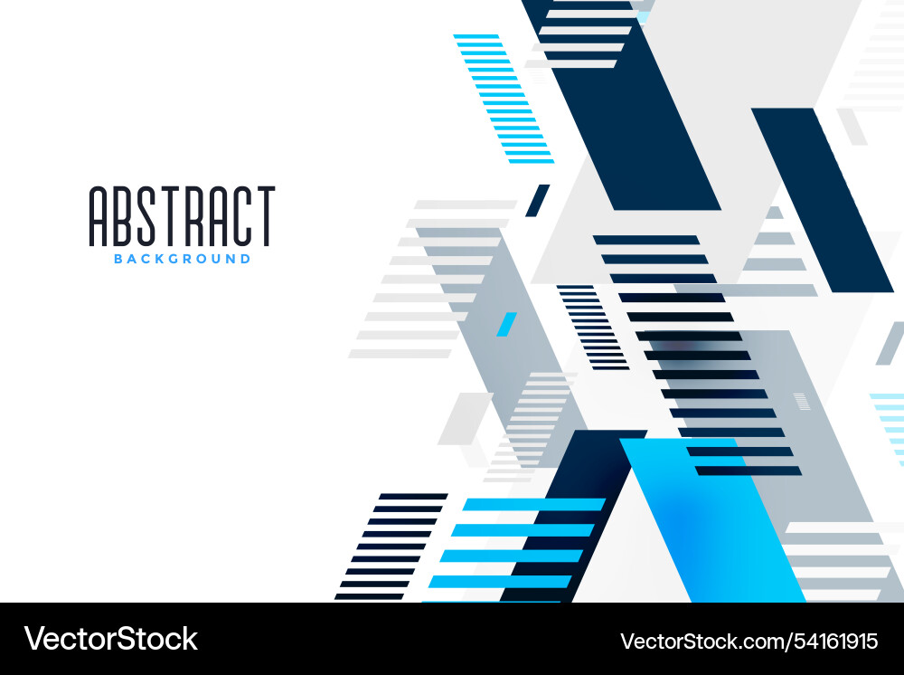 Abstract blue lines composition presentation Vector Image