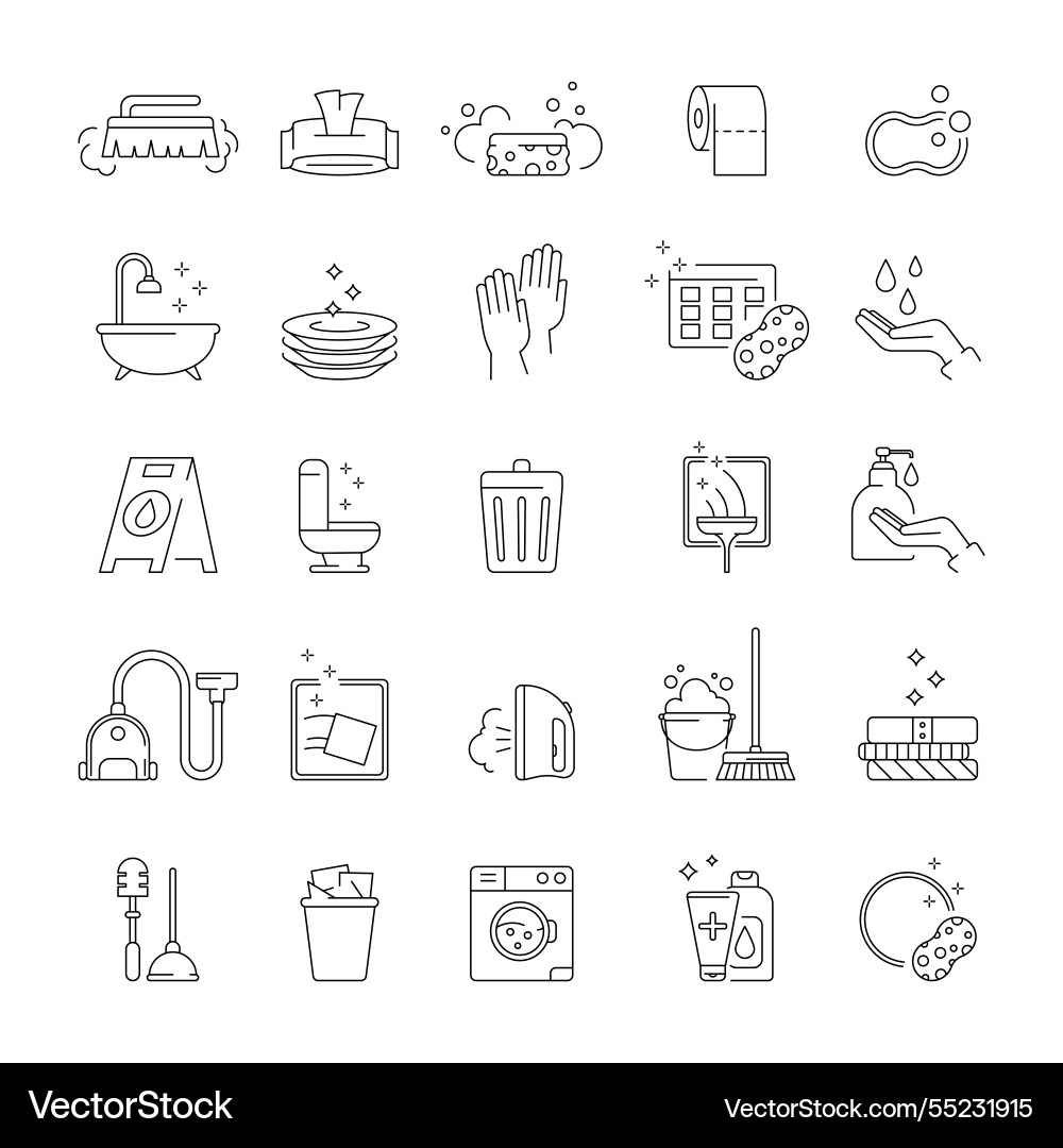 Home clearing housekeeping icon laundry laying Vector Image