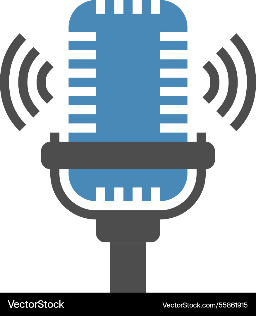 Live events flat web icon concept Royalty Free Vector Image