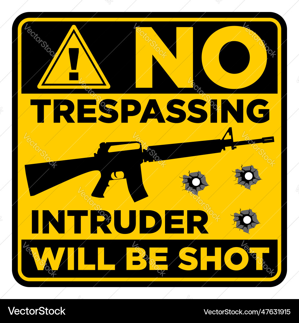 Restricted Area Warning Sign Royalty Free Vector Image