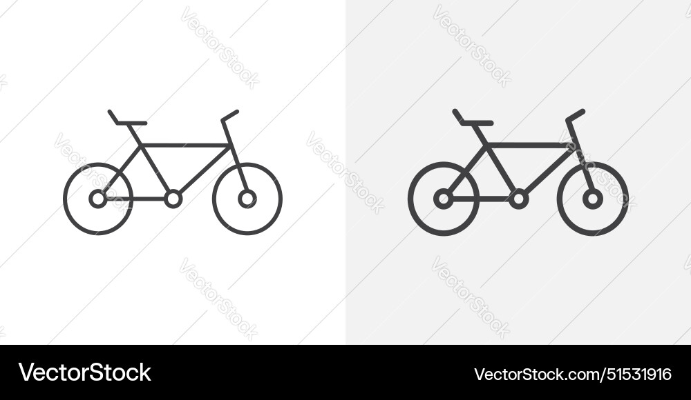 Biking icon set simple bicycle symbol cycle web Vector Image