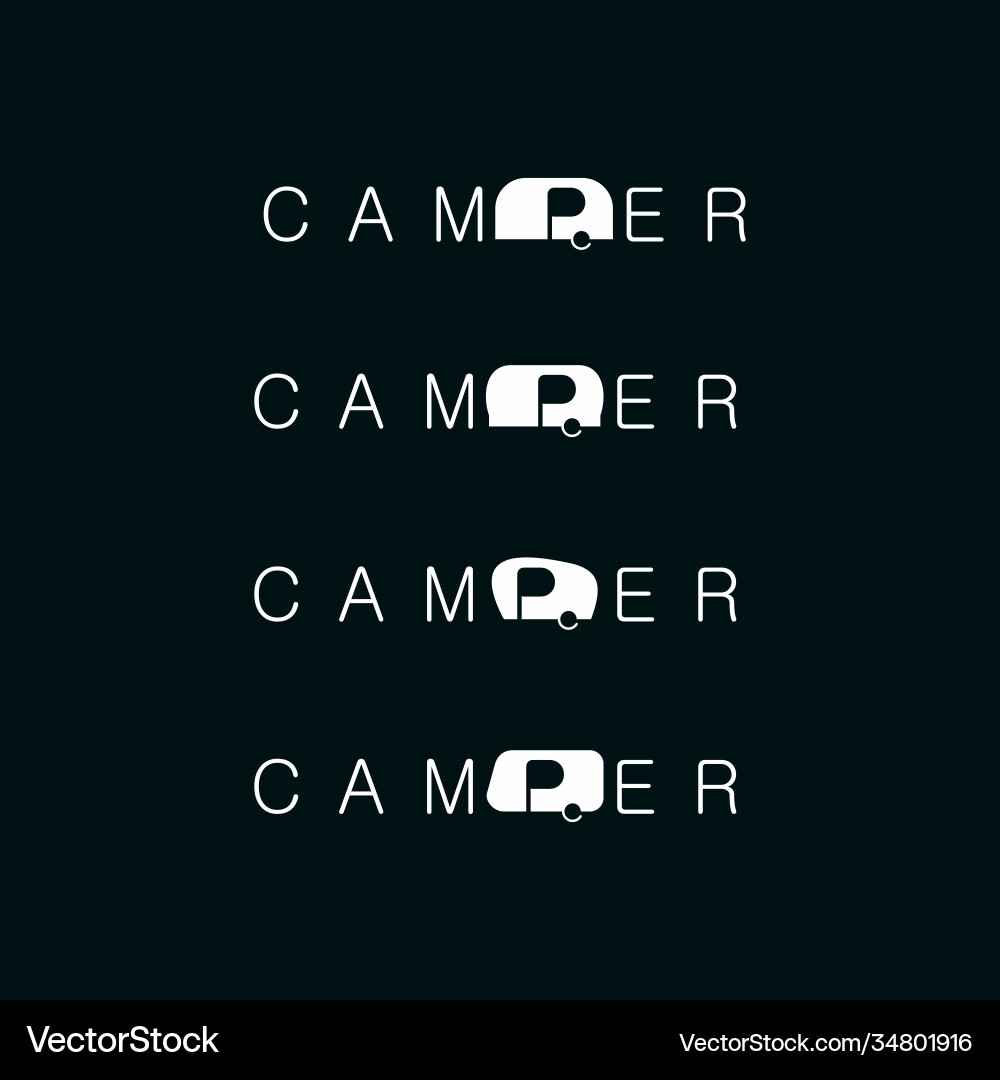 Camper Royalty Free Vector Image - VectorStock